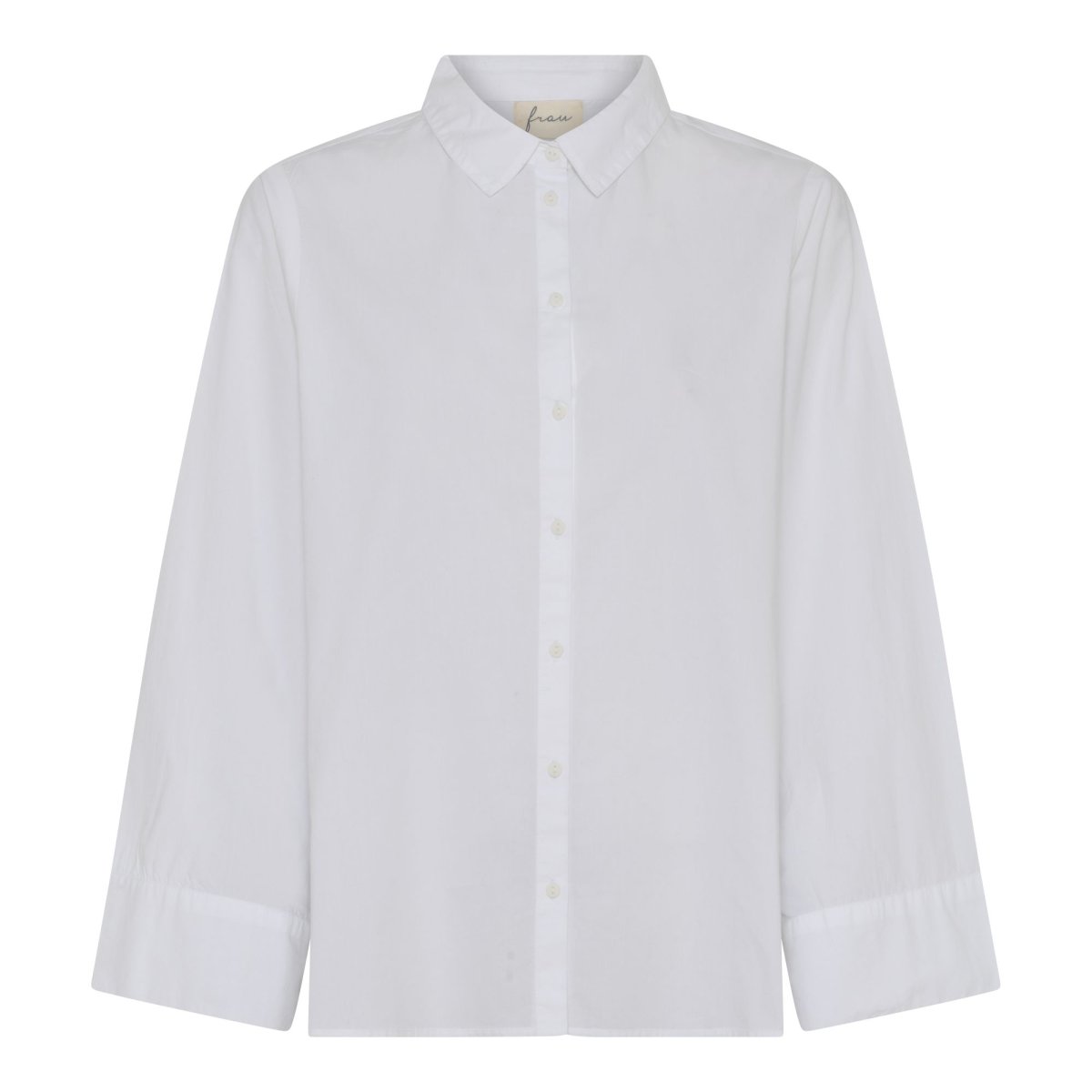 FRAU - Dhaka wide sleeve shirt - Bright White - Mode - Laesoeshoppen.dk